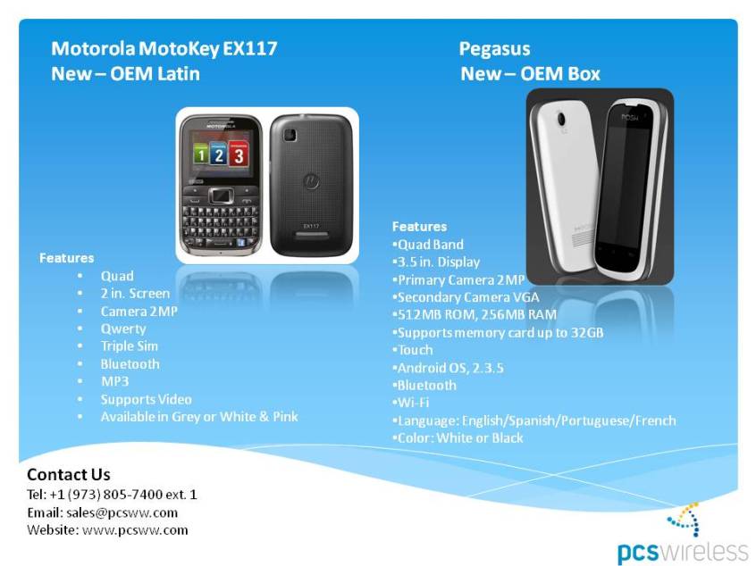 Wholesale Motorola MotoKey EX117, Posh Pegasus Cell Phones | Cellular ...