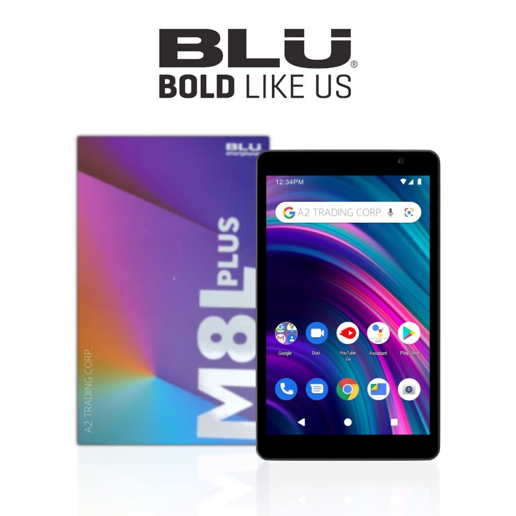 BLU M8L Plus - 8.0" HD Touchscreen Tablet, 3GB RAM, 32GB Storage, Dual ...