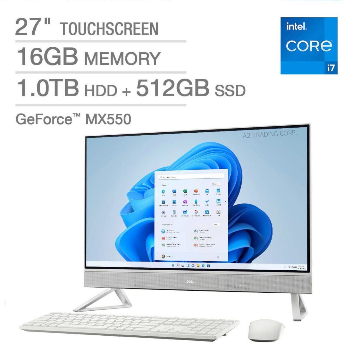 Dell Inspiron 27 7000 Series 27" FHD All-in-One Touchscreen Desktop ...