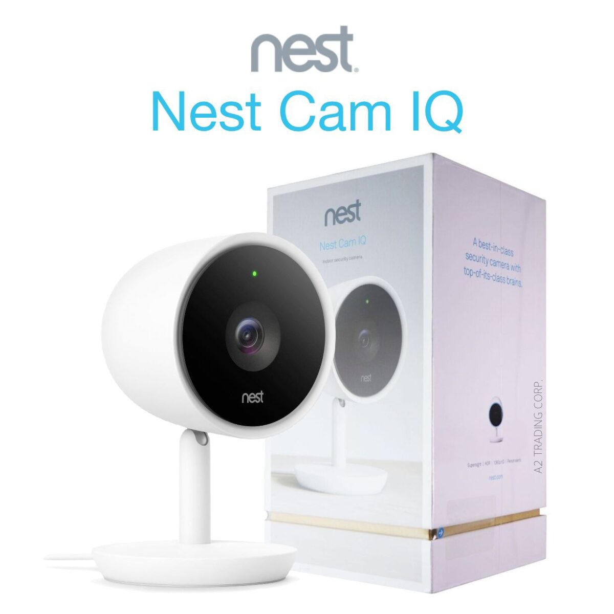 Google Nest Cam IQ Indoor is a full HD Wi-Fi home security camera in ...