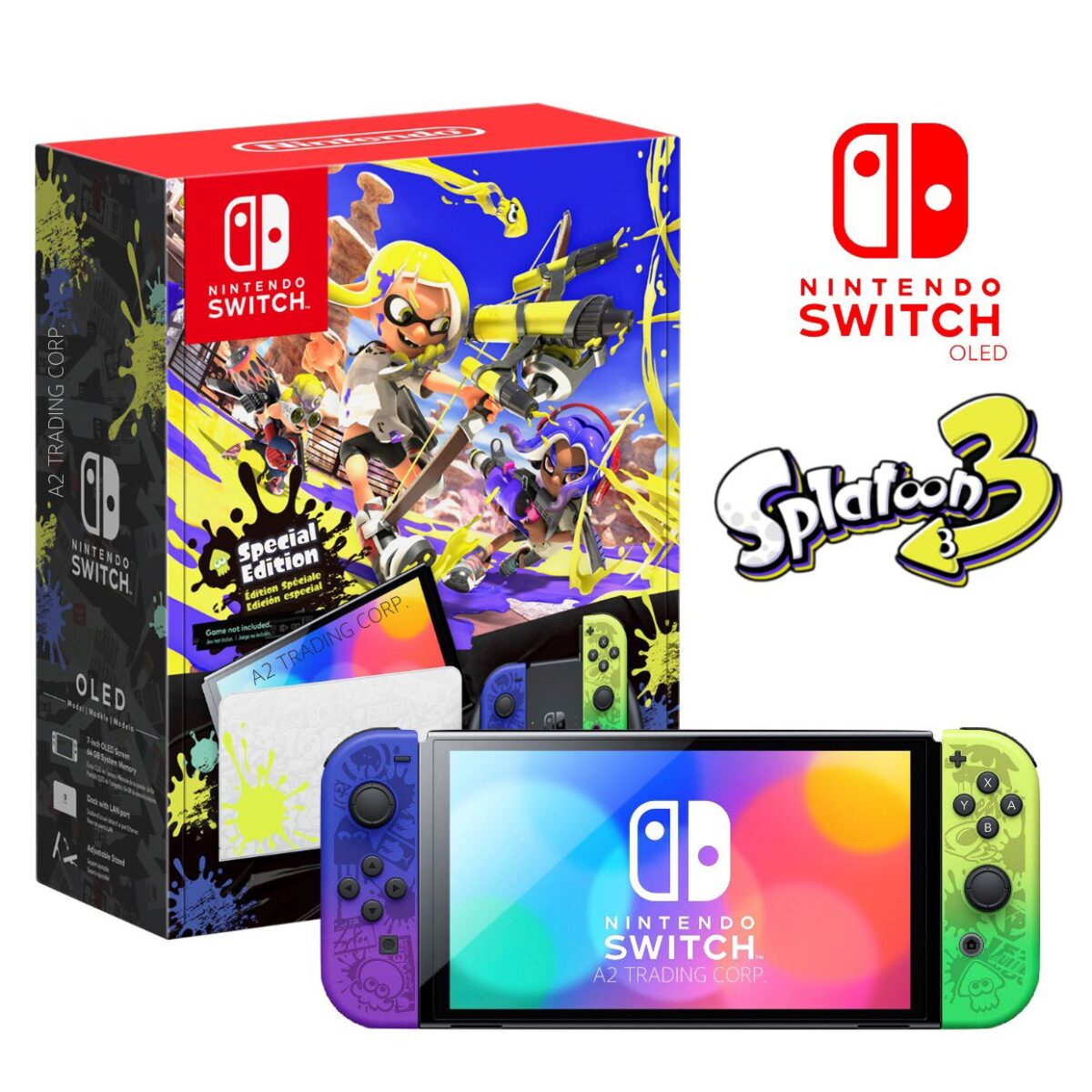 Nintendo Switch OLED Splatoon 3 Special Edition - Japan Special Model ...
