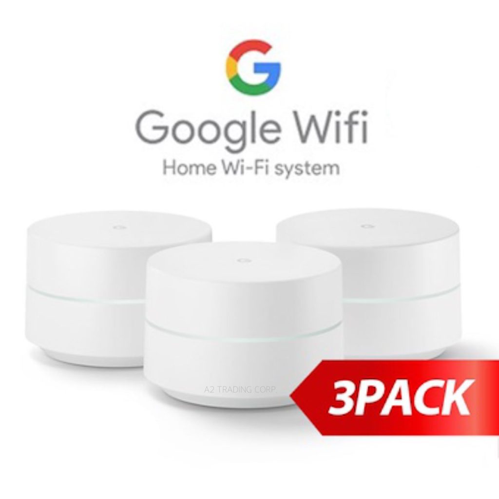 Google Wifi - AC1200 Mesh WiFi Router System (3-Pack) up to 4500 Sq Ft ...