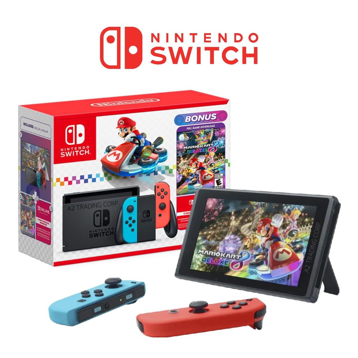 Nintendo Switch: Mario Kart 8 Deluxe Bundle | Cellular Stockpile