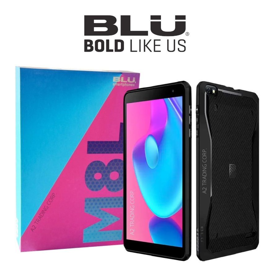 BLU M8L - 8.0” HD Touchscreen Tablet, 3GB RAM, 32GB Storage, Dual ...